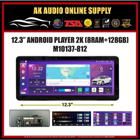Tsa Ultra Car Android Player New Model Series 2k Screen 8 Core Android 123 Inch Car Player
