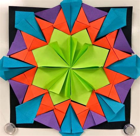 Art With Ms Gram More Radial Paper Relief Sculptures 4th Clases