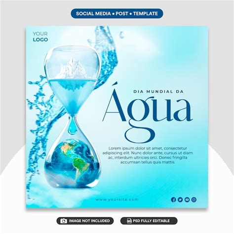 PSD Design World Water Day Template Feed Filo De Modelo Do Dia Mundial