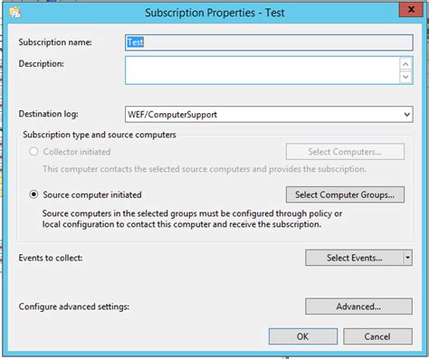 Windows Event Forward And Custom Logs SEC LABS R D