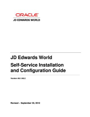 Self Service Installation And Configuration Guide Oracle Fill And Sign Printable