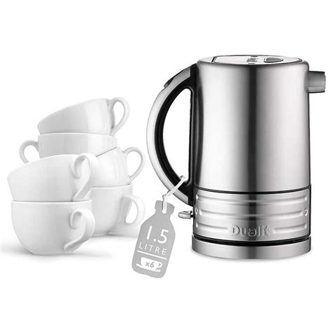 Dualit Architect Kettle Brushed Stainless And Black Snellings Gerald