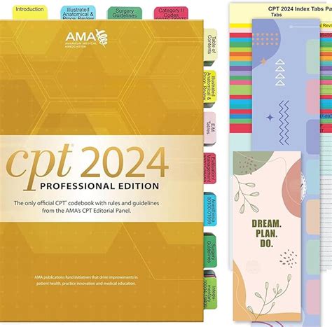 Upgraded Index Tabs For Cpt 2024 Professional Edition