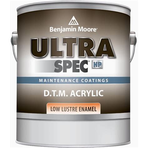 Benjamin Moore Ultra Spec Hp Dtm Acrylic Low Lustre Industrial Enamel
