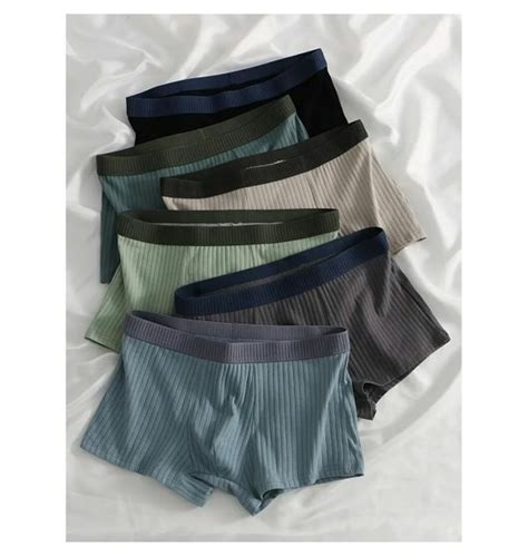 남자삼각팬티 6pcs 남성용 코튼 항균 속옷 캐주얼 복서 브리프 반바지 통기성 편안한 스트레치 트렁크 티몬