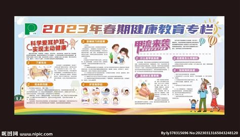 健康教育展板设计图广告设计广告设计设计图库昵图网