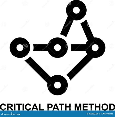 Critical Path Method, Cpm, Pert, Diagram, Project Management Outline Icon Stock Vector ...
