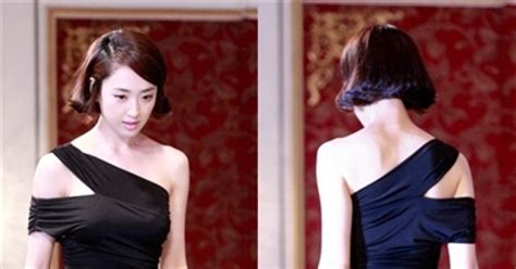 김민정 숨막히는 미니 드레스