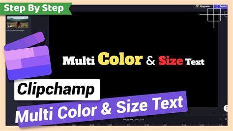 Easy Multiple Color Size And Style Text Clipchamp Tutorial YouTube