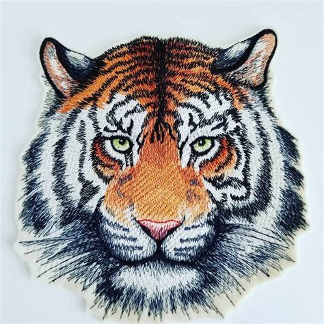 Parche bordado de tigre parches de tigre diseños de Etsy España