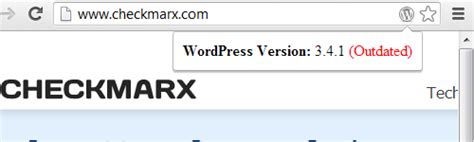 Checkmarx Website Running Outdated And Insecure Version Of Wordpress