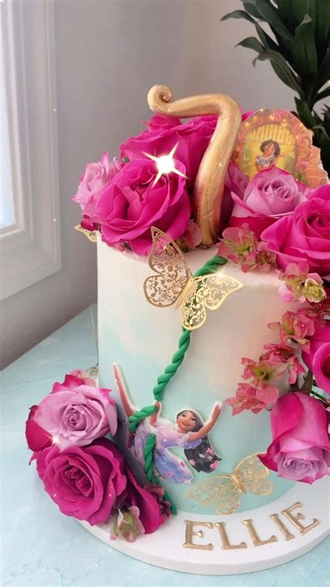 Encanto Isabela Birthday Cake Postres Pasteles Tutoriales