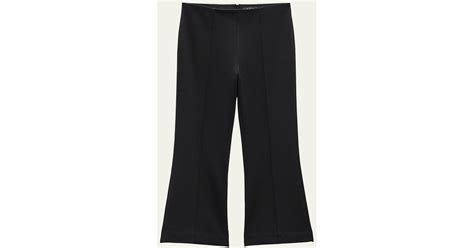 Rag And Bone Irina Kick Flare Ponte Pants In Black Lyst