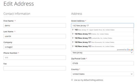 Magento 2 Address Autocomplete By Xmage2 CodeCanyon
