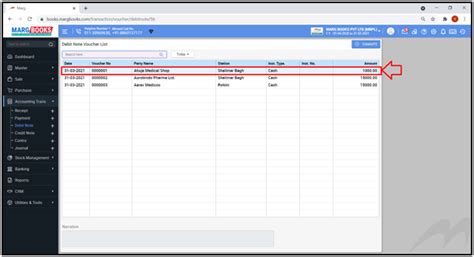 What Is The Process Of Debit Note Voucher In Marg Books