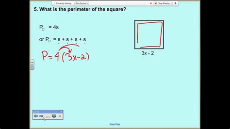 Unit 2 Day 3 Finding Area And Perimeter With Polynomials Youtube