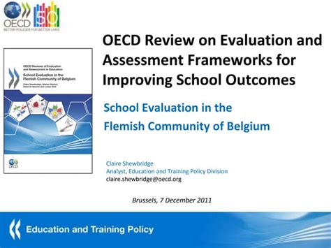 Oecd Review On Evaluation And Assessment Frameworks For Improving
