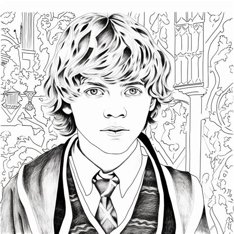 Colorear Ron Weasley 02 De Harry Potter