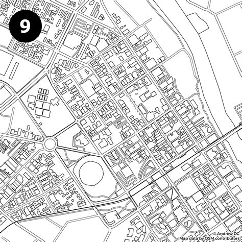 Blank City Map Template Cardtemplatemyid