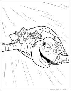 Finding Nemo Coloring Pages Free PDF Printables