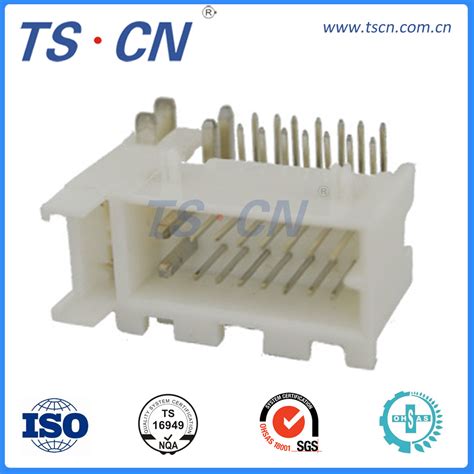 Pcb Board Electrical Automotive Right Angle Header Plug Pin Terminal Connector Tsclr 16pm Pkb 1