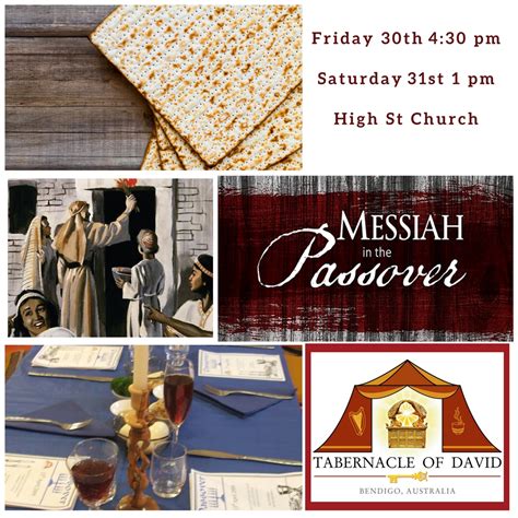 Passover Friday 30th And Saturday 31st March Tabernacle Of David