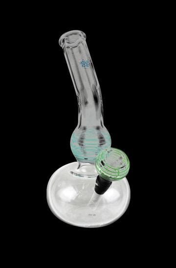 Glowfly Glass Bent Neck Water Pipe 10 Inches