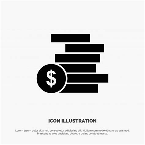 硬幣錢 現金 金向量圖案素材免費下載，png，eps和ai素材下載 Pngtree Glyph Icon Icon