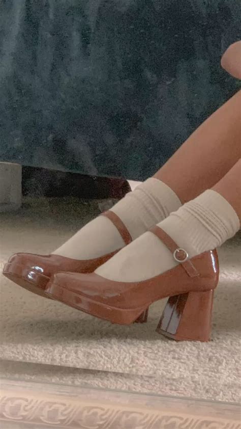 Mary Janes Heels Socks And Heels Fashion Shoes