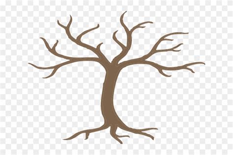 Roots Clipart Tree Trunk Tree Trunk With Roots Clipart HD Png Download X