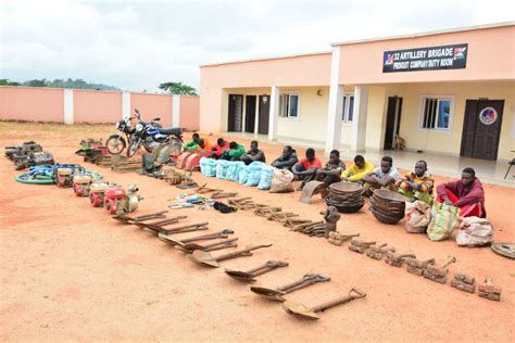 Army Arrests 12 Illegal Miners The Nation Newspaper