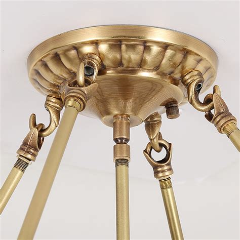 Aeyee Classy Brass Flush Mount Ceiling Light Bedroom Ceiling Lamp With