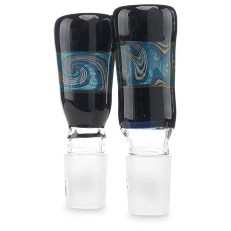 Starry Night Slide 18mm Male Assorted Water Pipe Bowl Cloud 9 Smoke