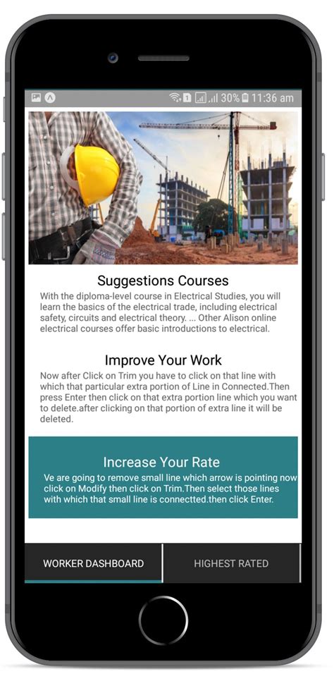 smart construction react app template by harshakoshila codester