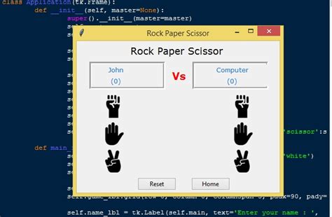 Complete Rock Paper Scissor Game Using Pygame In Python With Source