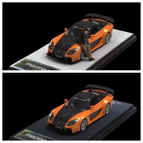 Tm Timemicro1 64 Mazda Rx 7 Veilside Diecast Model Car Th