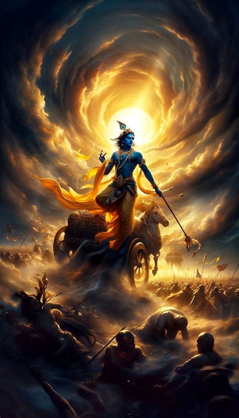 Krishna At Kurukshetra Krishna Mahabharata Krishna Warriors