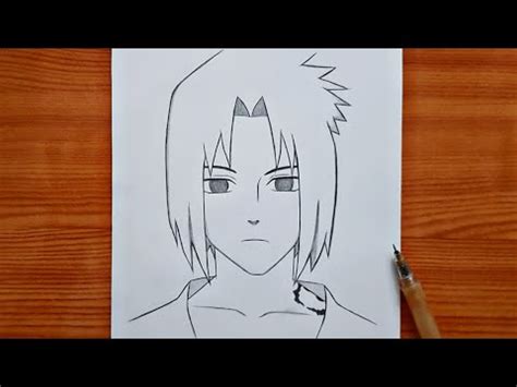 How To Draw Sasuke Uchiha Step By Step Sasuke Easy Anime Drawing