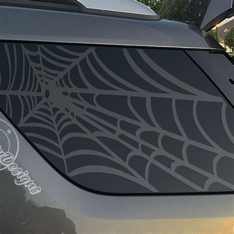 Spider Web Rear Decal Etsy