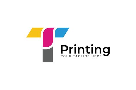 Printing T Logo Template 71211940 Vector Art At Vecteezy
