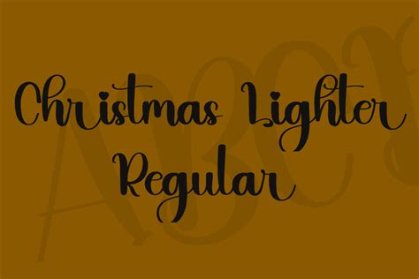 Christmas Lighter Font Fonts