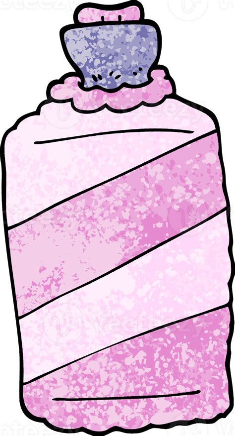 Grunge Textured Illustration Cartoon Hot Water Bottle 45274585 Png