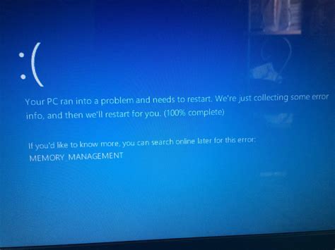 Memory Management Error Sujeto