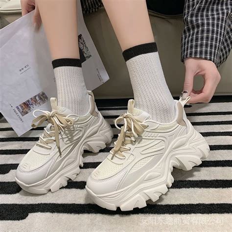 小众老爹鞋女2022年春厚底增高百搭休闲运动鞋潮cxbaydtsmmy510 Shopee Malaysia