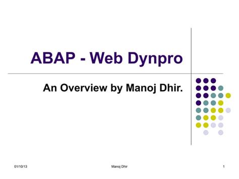 abap web dynpro pps web development internet