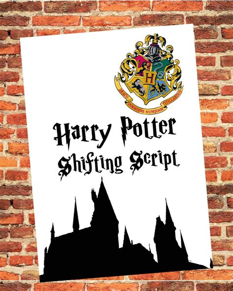 Hogwarts Shifting Script Template