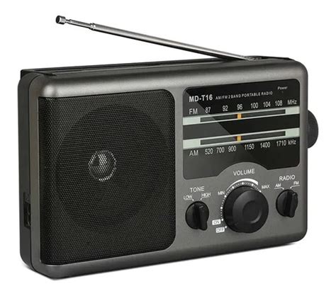 Radio De Mesa Microsonic Corriente Y Pila Am Fm Cuotas Sin Interés