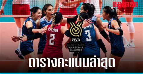 ตารางคะแนนล่าสุด วอลเลย์บอลหญิง โอลิมปิก 2024 รอบคัดเลือก หลังผ่าน 4