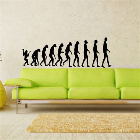 Evolution Of Man Black Vinyl Wall Decal Bed Bath And Beyond 8756338