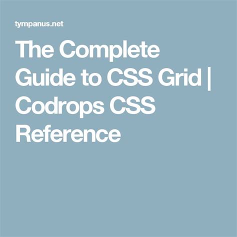 Grid Codrops Css Grid Css Tutorial Grid